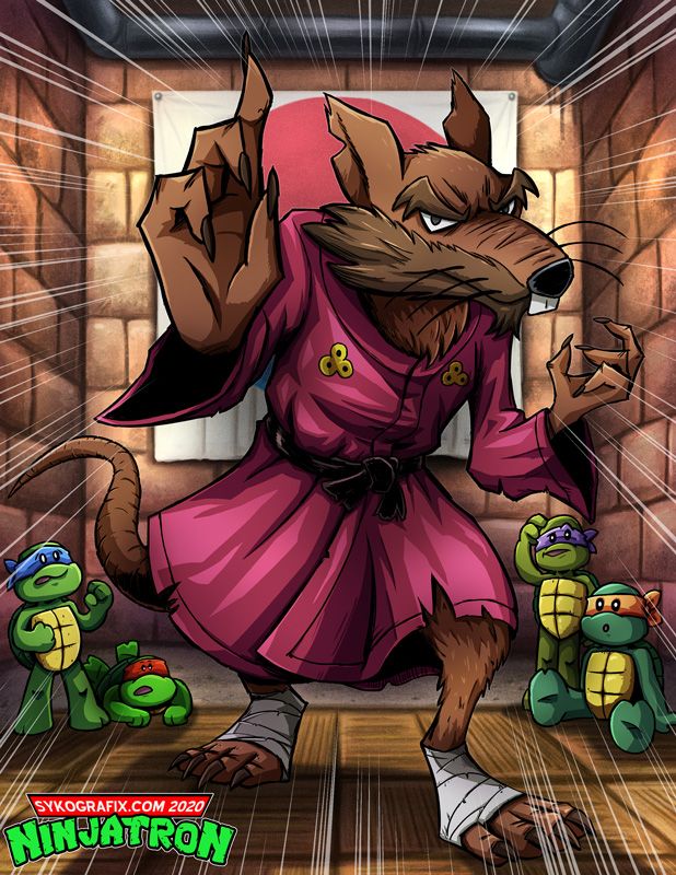 It's the Year of the Rat, so I drew Splinter! | Scrolller