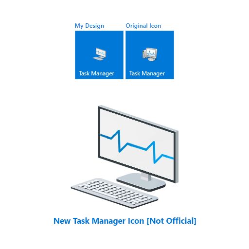 I've redesigned the Task Manager icon, what do you guys think? | Scrolller