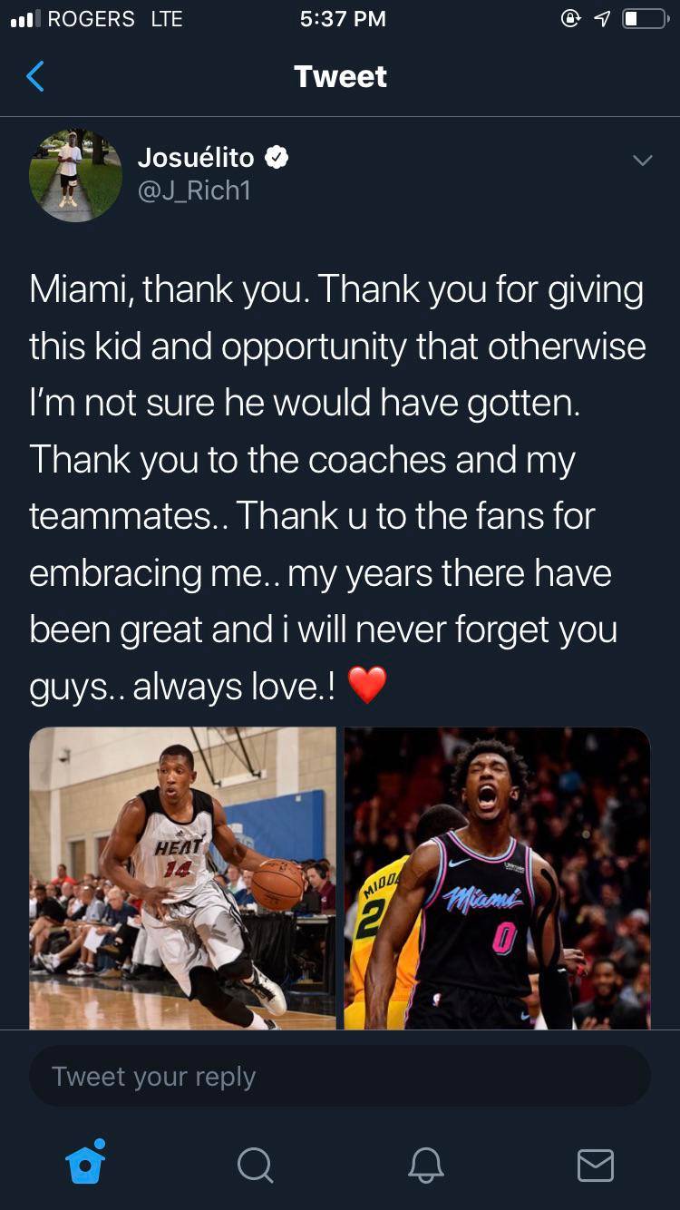 J Rich’s farewell | Scrolller