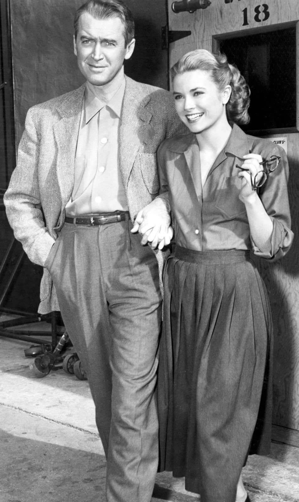 James Stewart and Grace Kelly, 1950s. | Scrolller