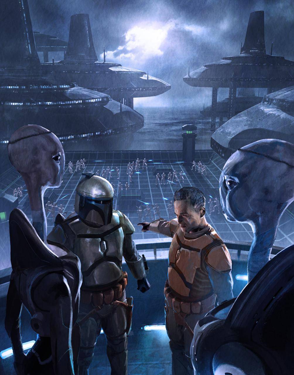 Jango Fett with the combat instructor Kal Skirata (you might know him from the beloved Republic ...