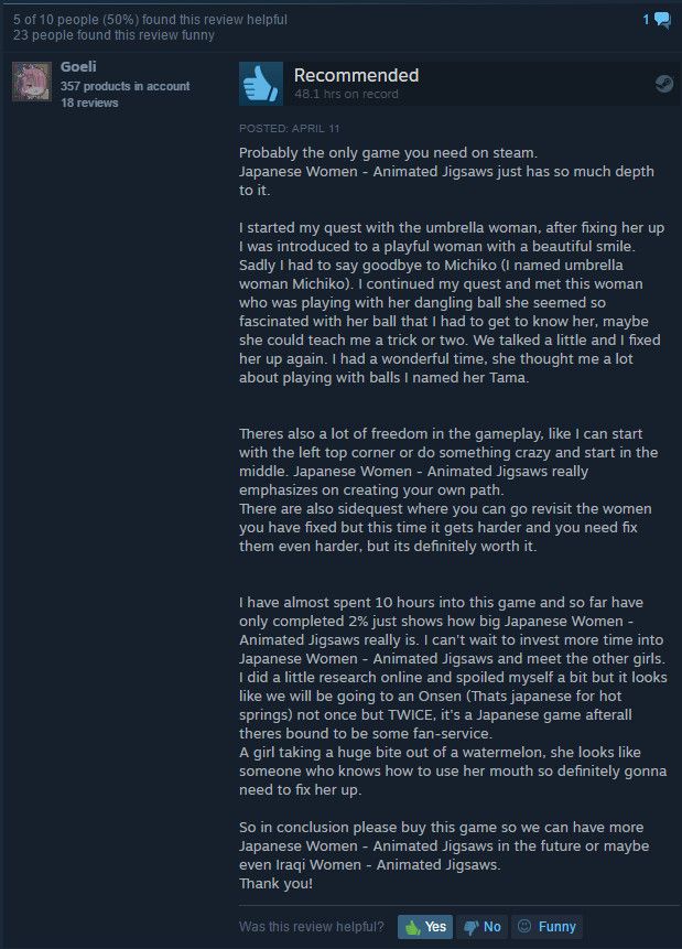 Japanese Women - Animated Jigsaws, the only game you need on Steam. | Scrolller