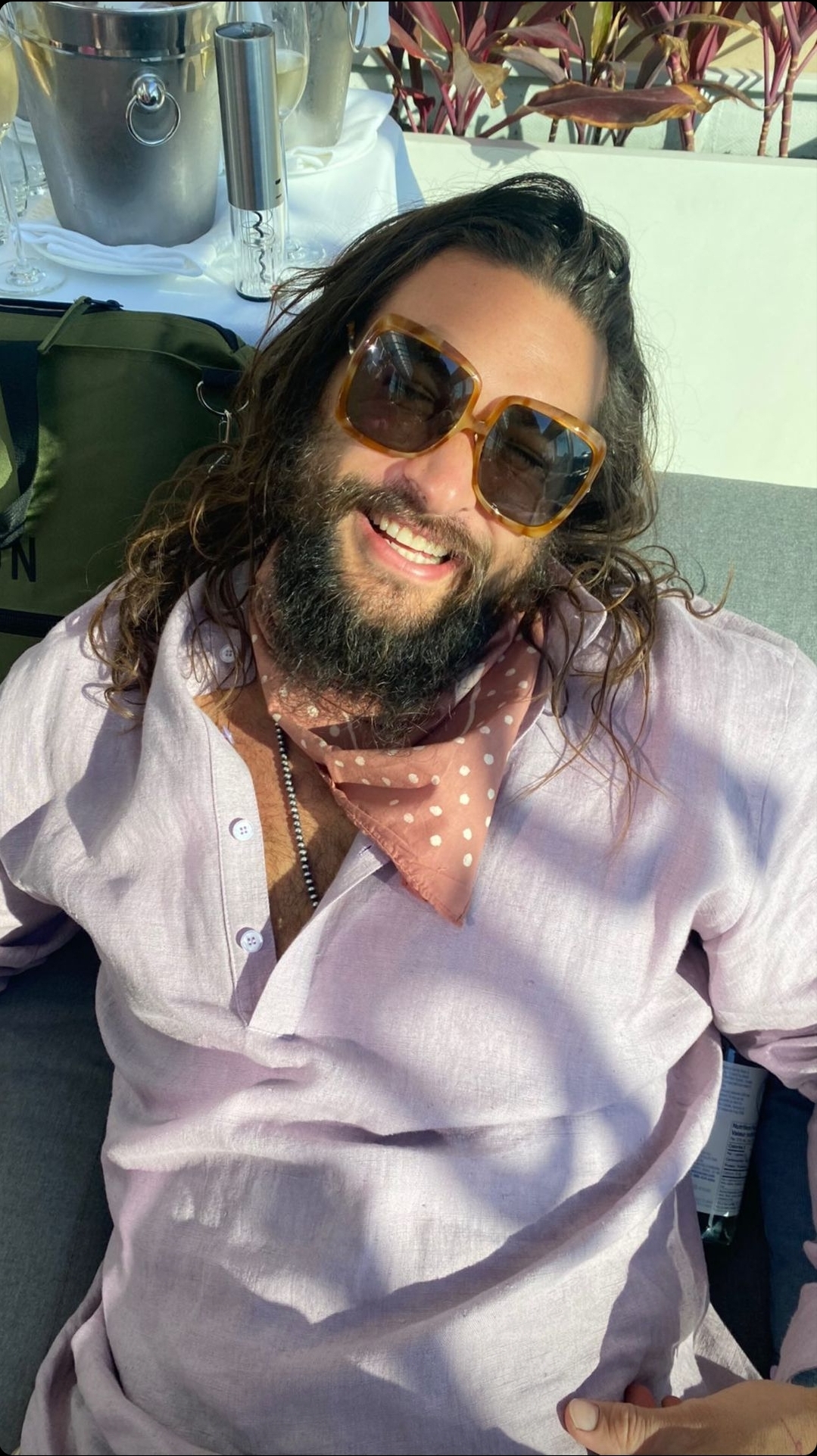 Jason Momoa, all happiness and sunshine as usual. | Scrolller
