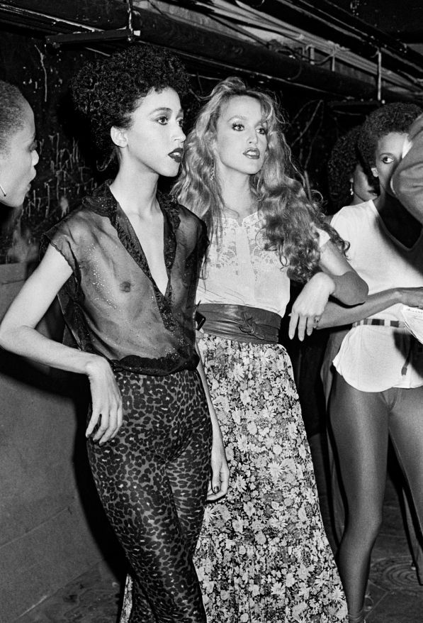 Jerry Hall and Pat Cleveland @ Studio 54 | Scrolller