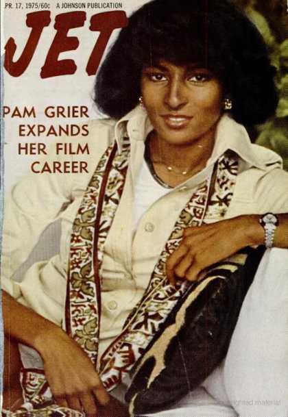 JET cover Magazine, April 17, 1975, with Pam Grier. | Scrolller