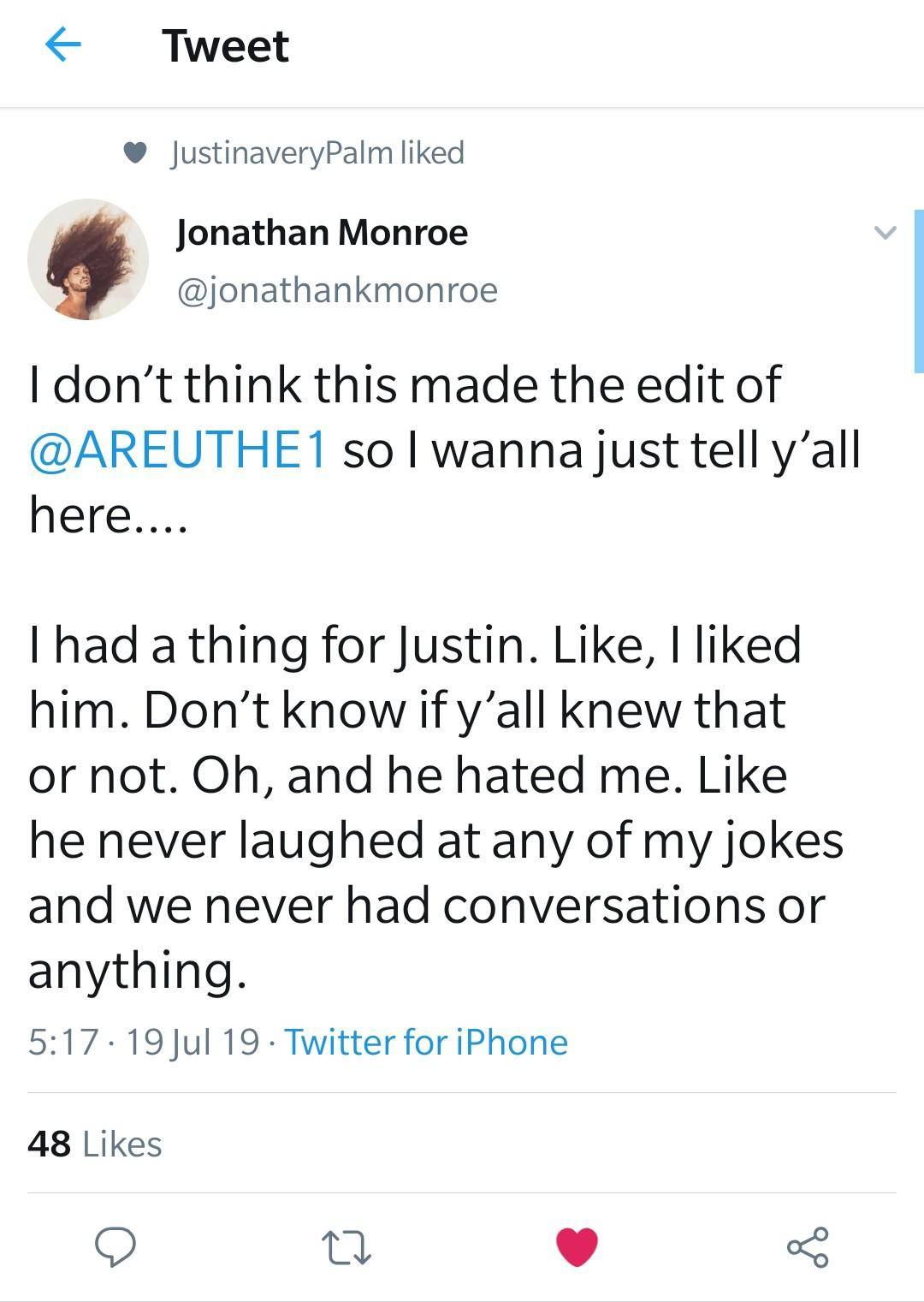 Jonathan being very self aware | Scrolller