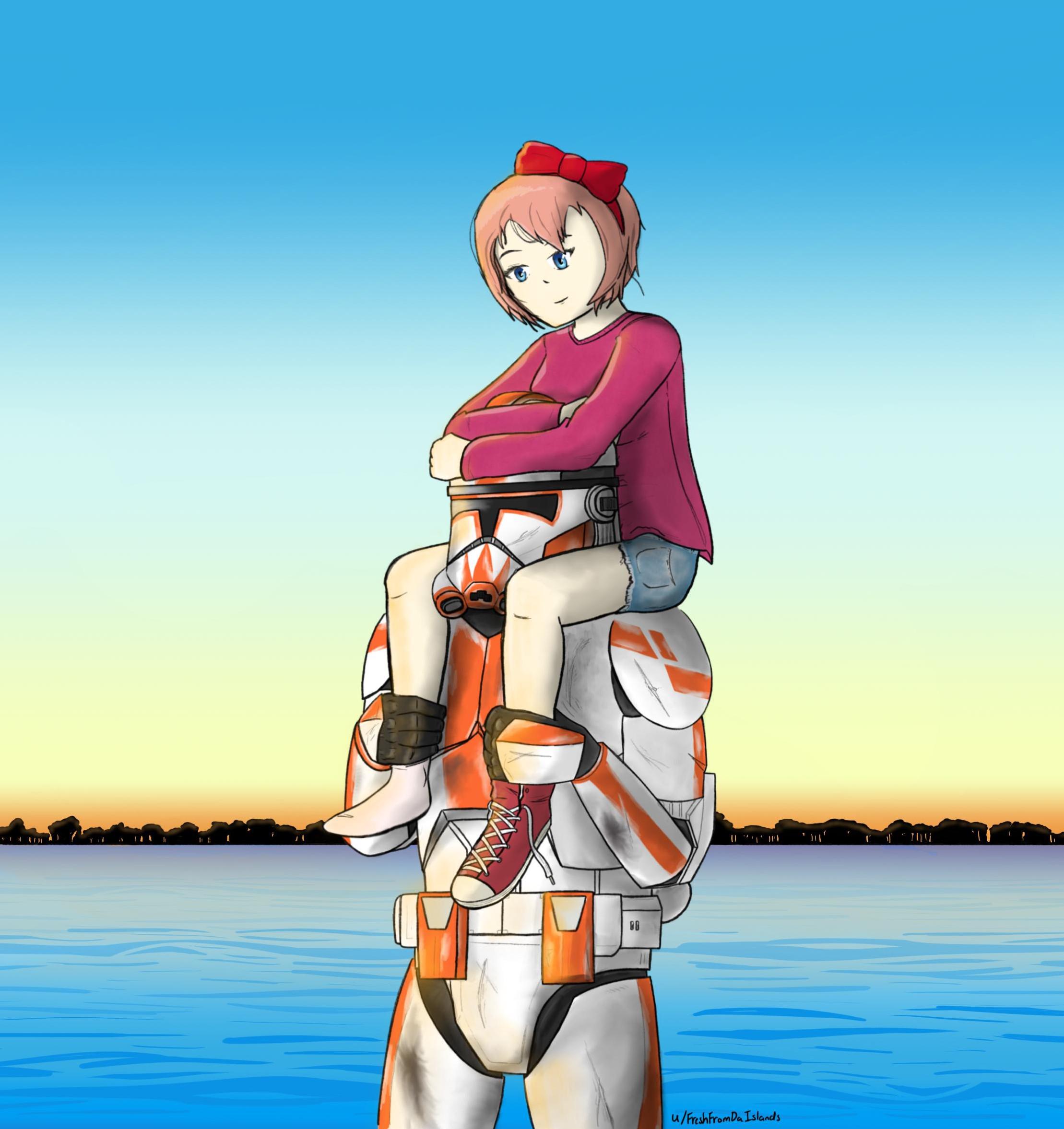 Just a clone giving a shoulder ride | Scrolller