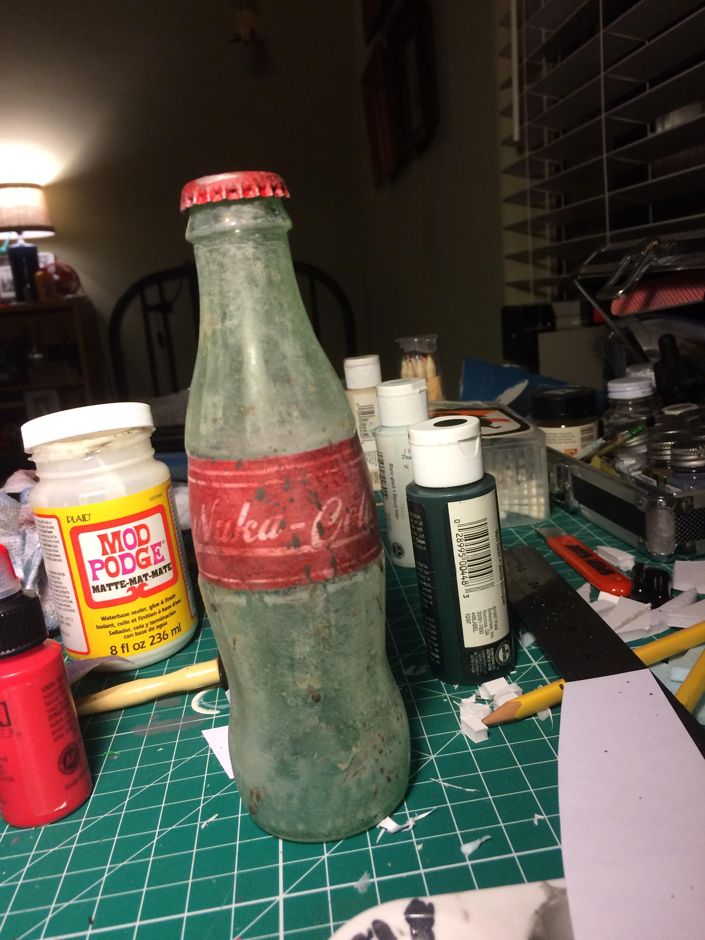 Just finished making a "Nuka-Cola" bottle | Scrolller