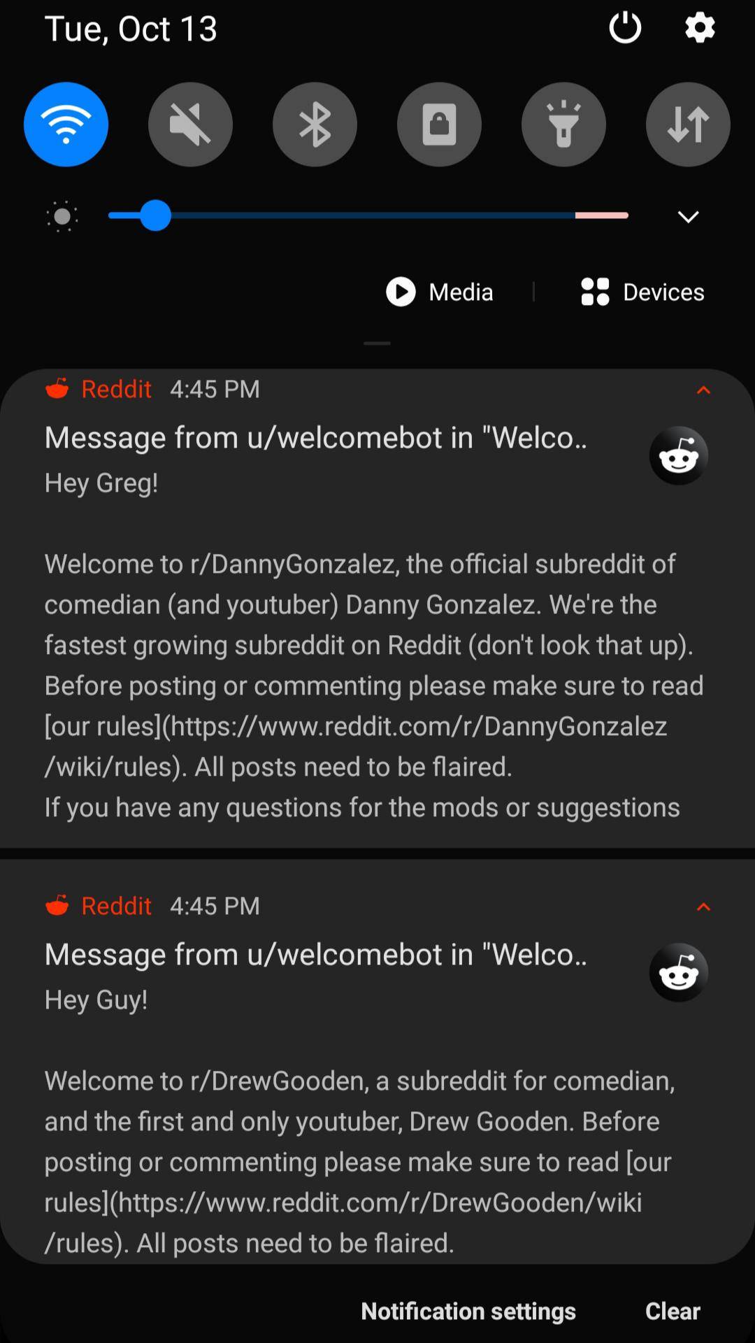 Just joined the subreddit and got 2 notifications from the same person. Weird! | Scrolller