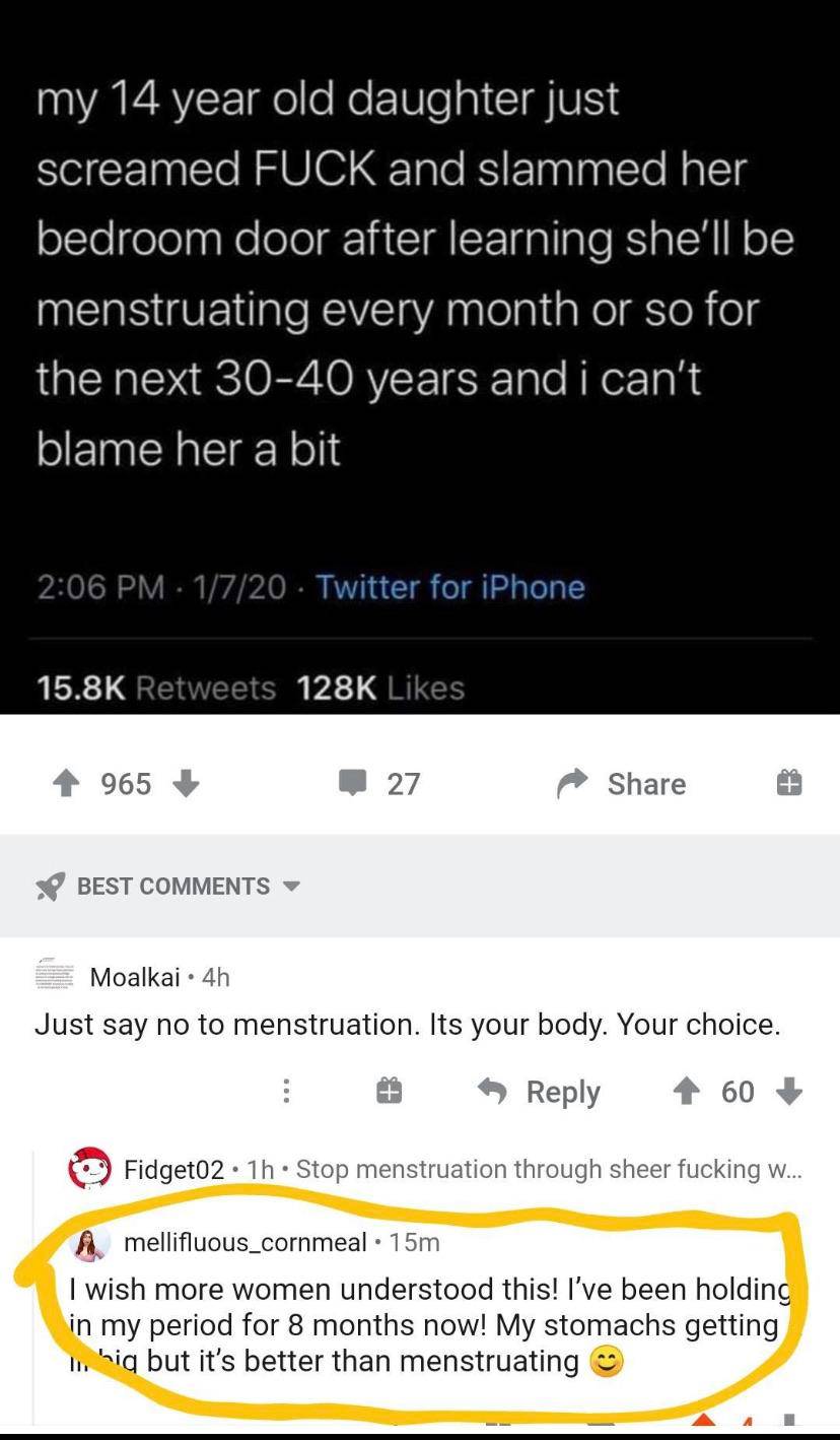 just say no to mensuration | Scrolller