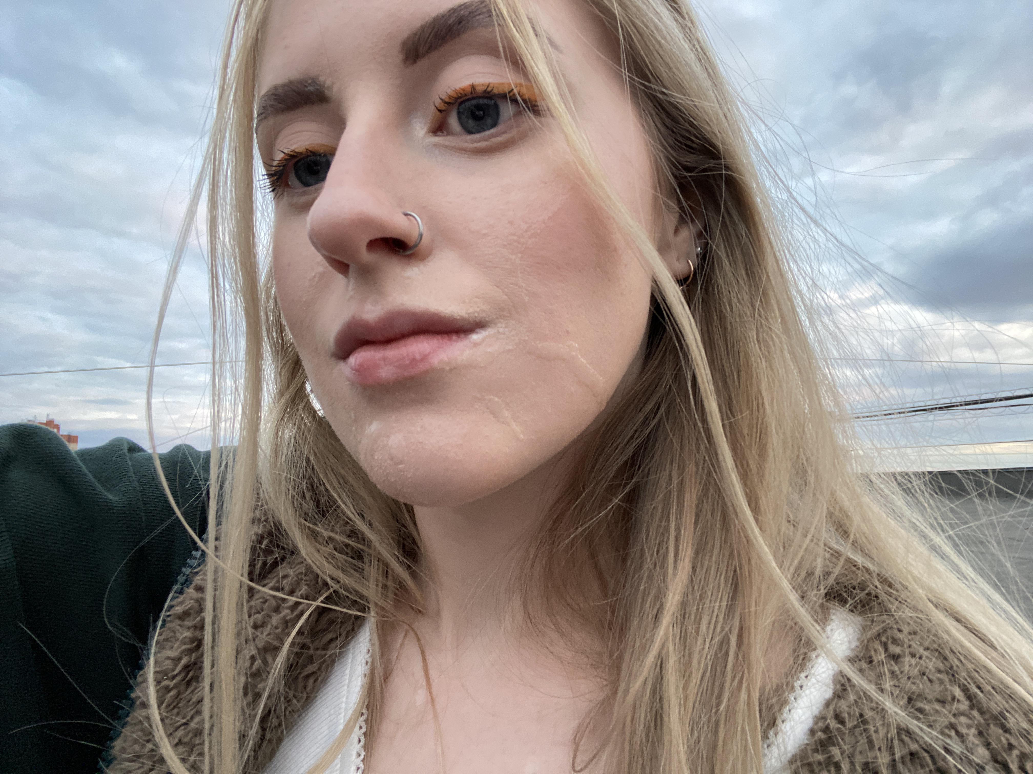 Just selfie with sperm on face. Like?) | Scrolller