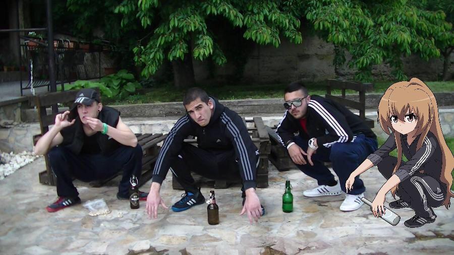 Just taiga and the gang slav squatting. | Scrolller