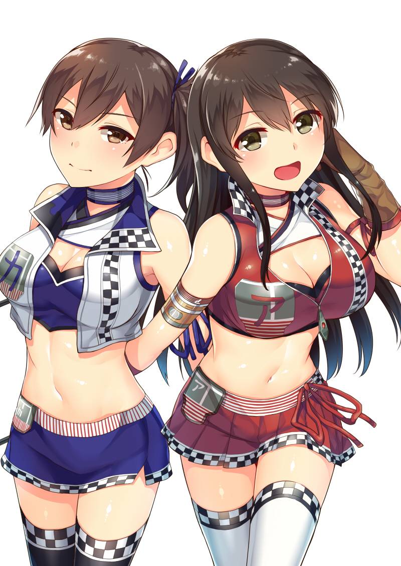 Kaga and Akagi from Kancolle, by Horosuke | Scrolller