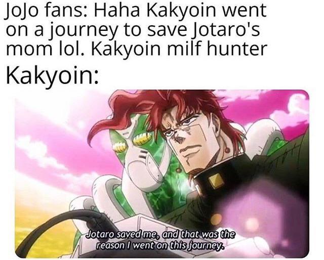 Kakyoin really was a true jobro. | Scrolller