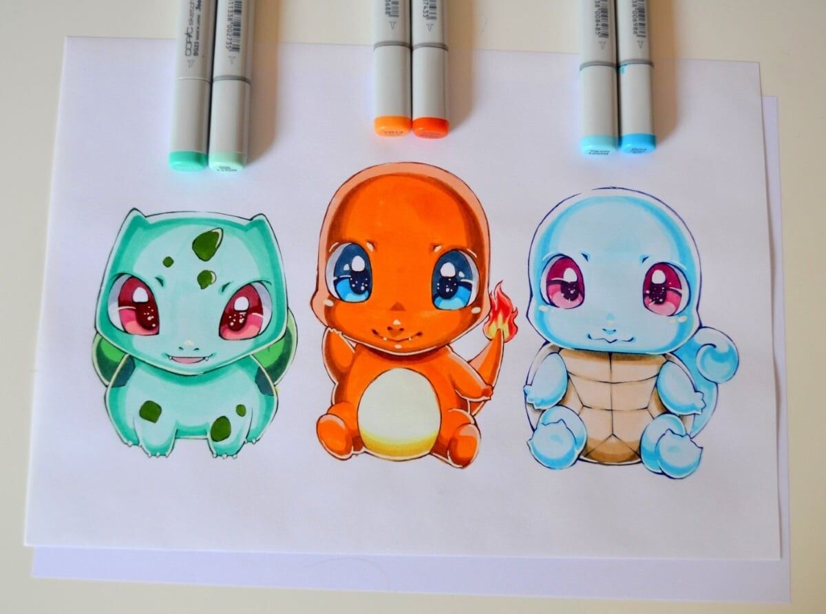 Kanto Starters by Lighane's Artblog | Scrolller
