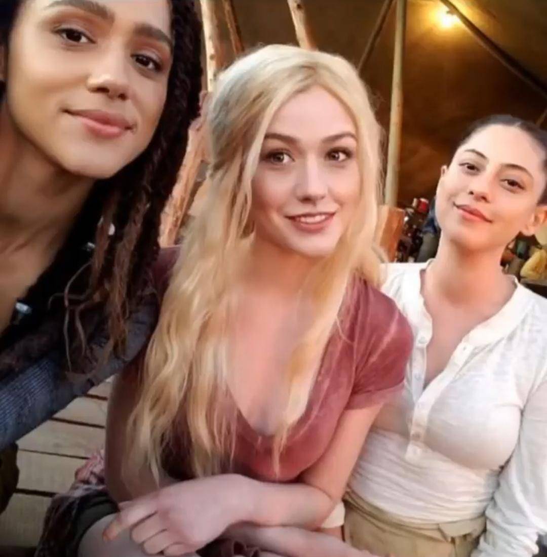 Kat with Nathalie Emmanuel and Rosa Salazar | Scrolller