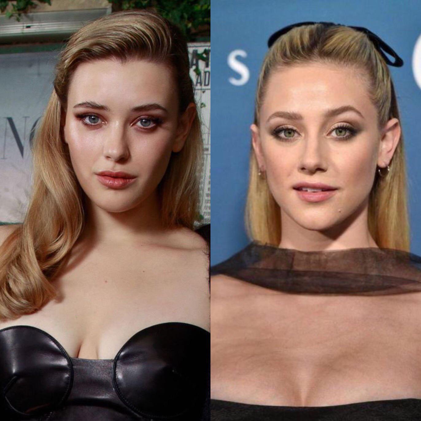 Katherine Langford perfect dick sucking lips and Lili Reinhart perfect tits | Scrolller