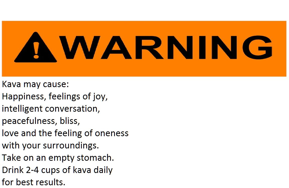Kava Warning Label | Scrolller