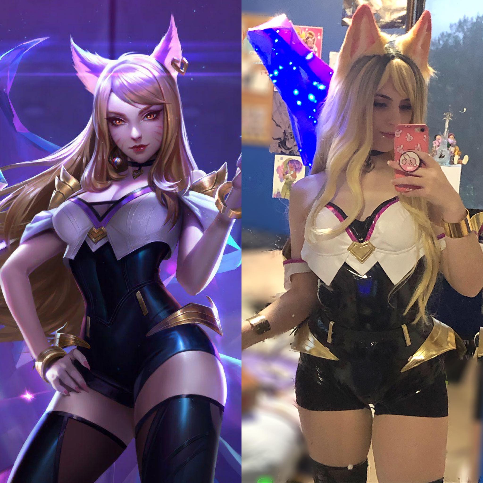 KDA Ahri side by side by TheGemCosplay | Scrolller