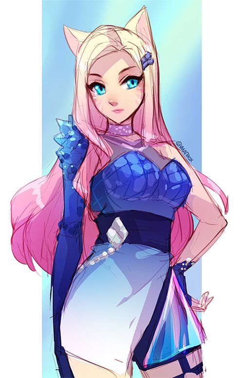 Kda All Out Ahri By Vmatbox Scrolller