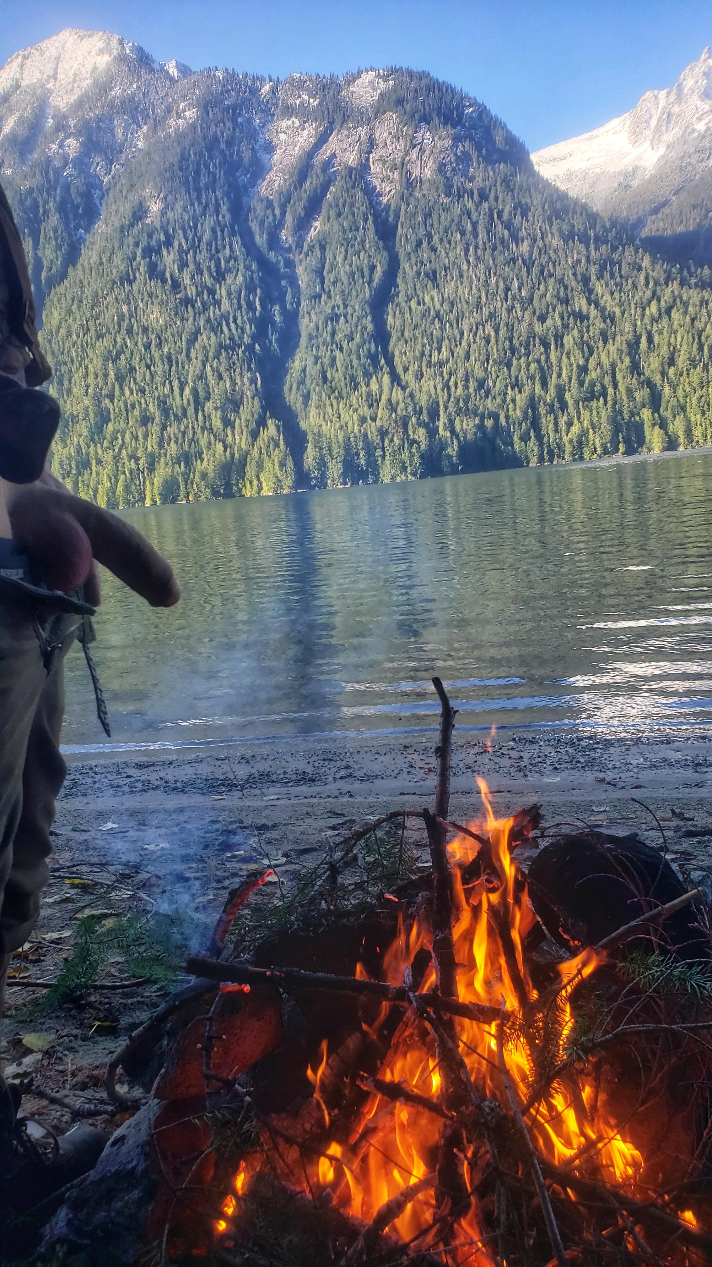 Keeping my cock warm by the campfire | Scrolller