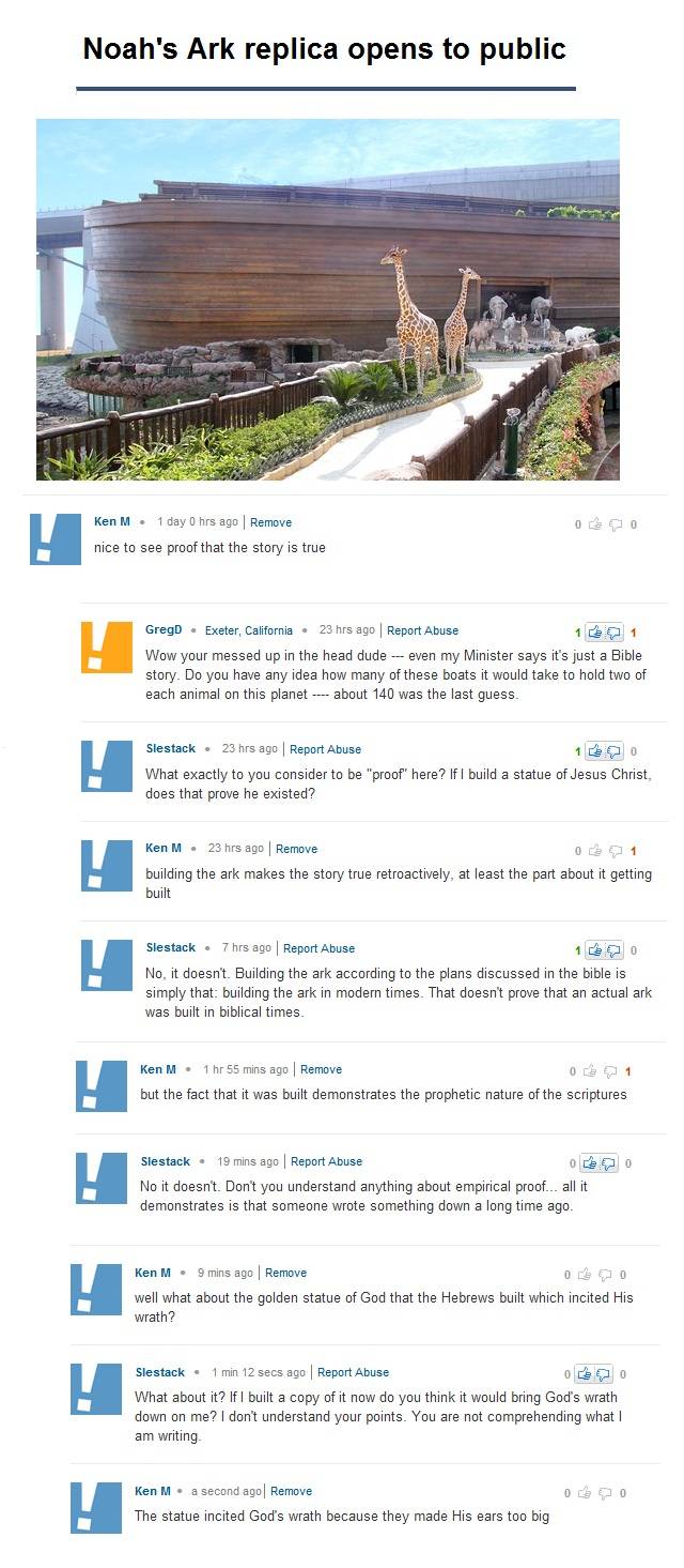 Ken M on Noah's ark | Scrolller