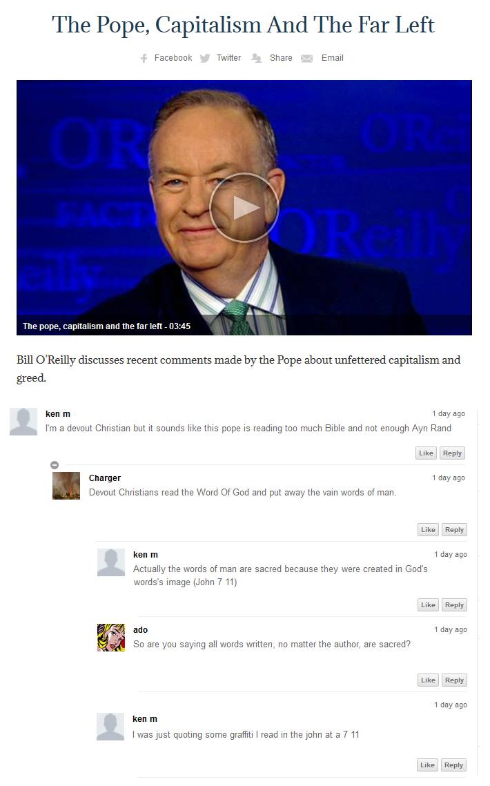 Ken M on Pope Francis | Scrolller