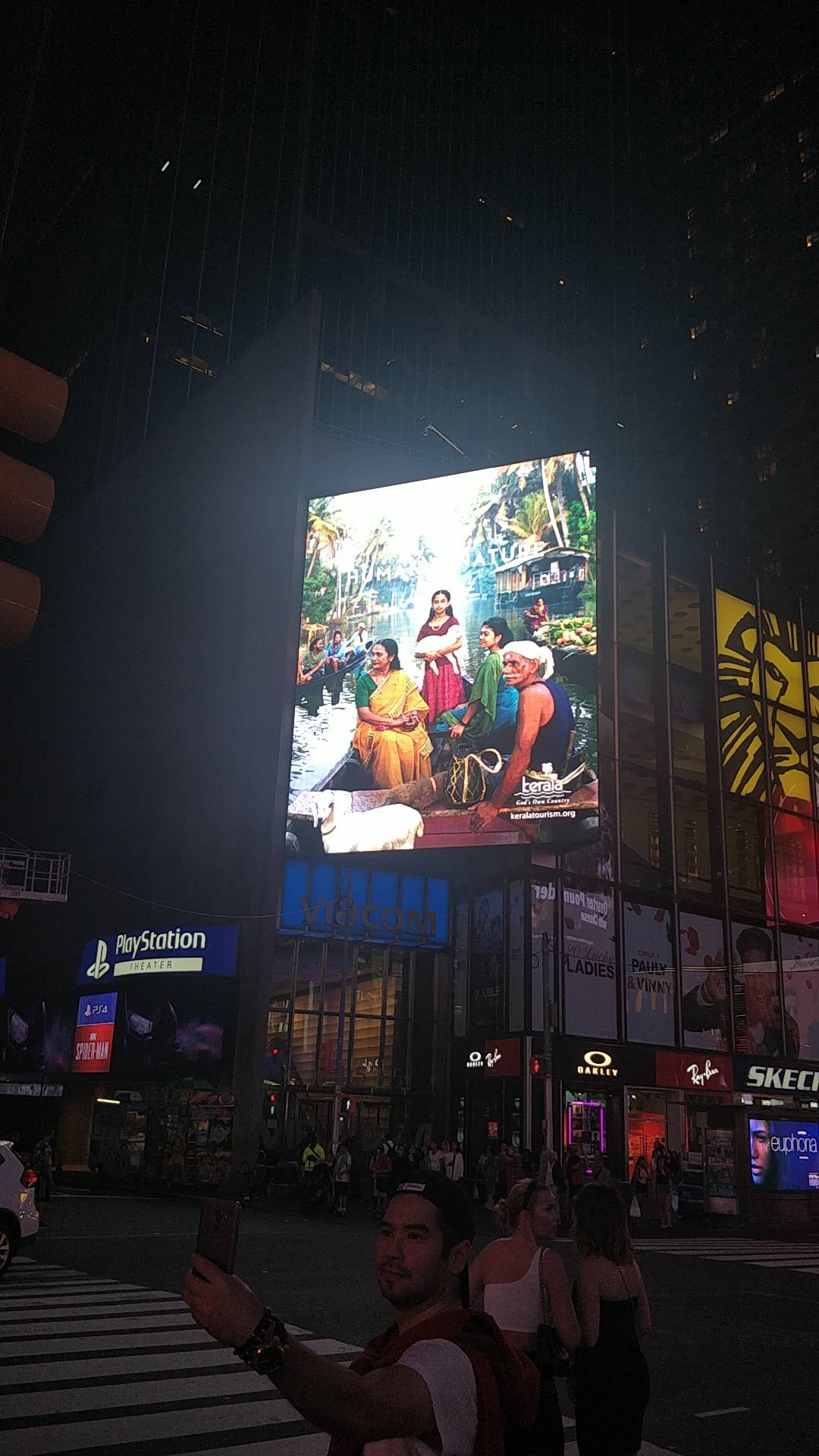Kerala tourism advertisement at Times square, New york | Scrolller