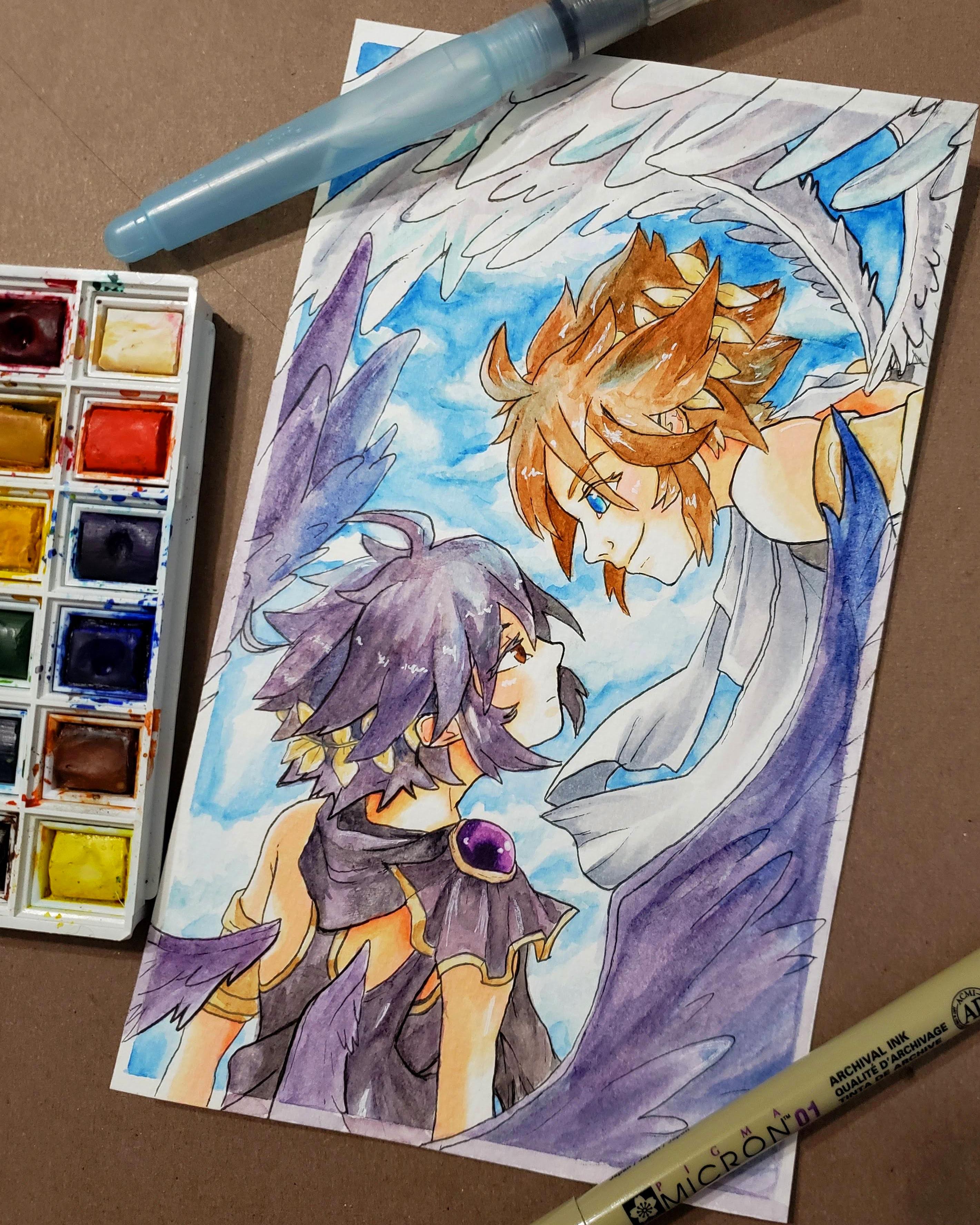 Kid Icarus: Pit + Dark Pit Fanart | Scrolller