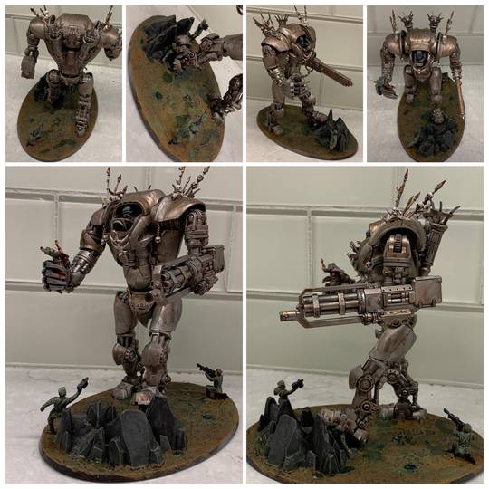 Kitbash of a chaos knight! | Scrolller