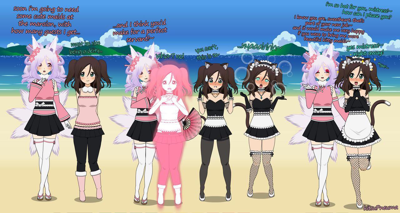 Kitty Maid for Mistress (F Human ->Catgirl maid, FTF, Hypnosis/Mind Alteration, Kisekae) | Scrolller