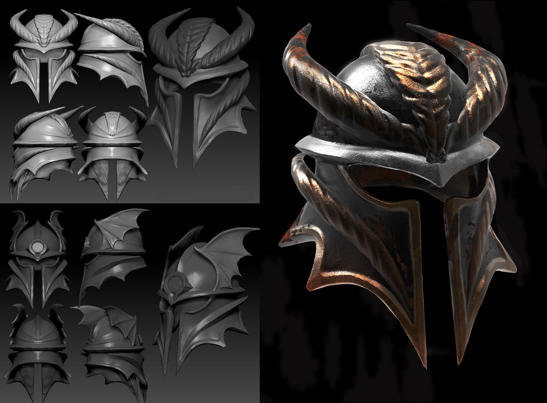 Knight Helmet Concept | Scrolller