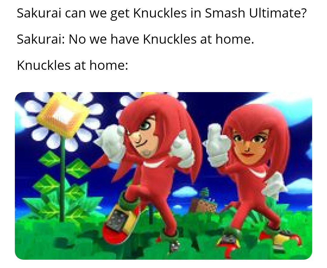 Knuckles at Home | Scrolller