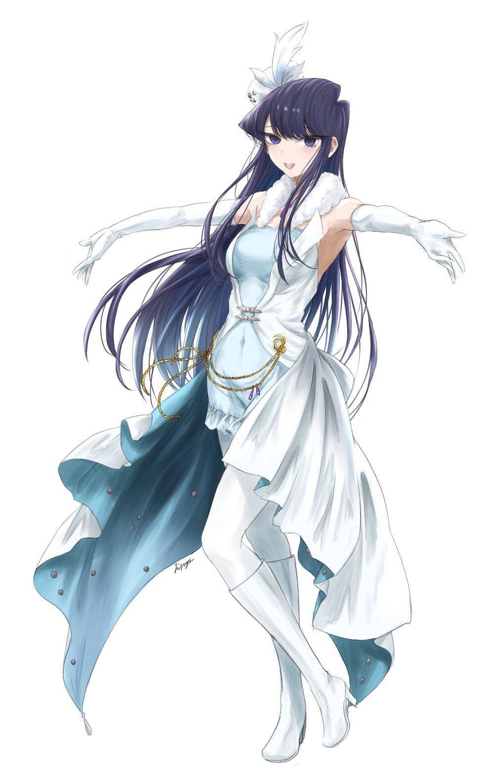 Komi dressed as an idol | Scrolller