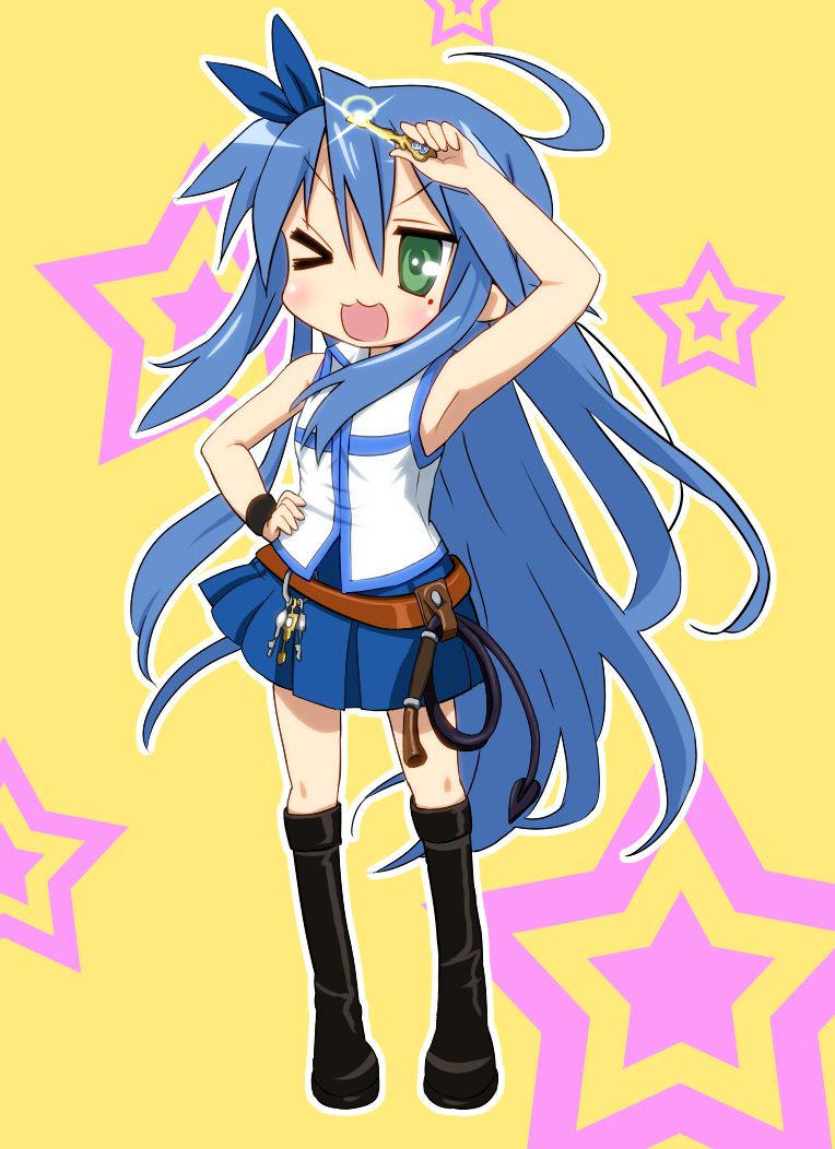 Konata cosplaying Lucy [Lucky Star x Fairy Tail] | Scrolller