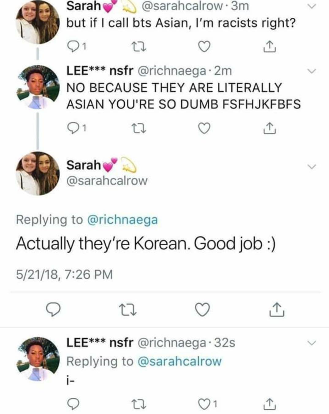Korean ≠ Asian apparently | Scrolller