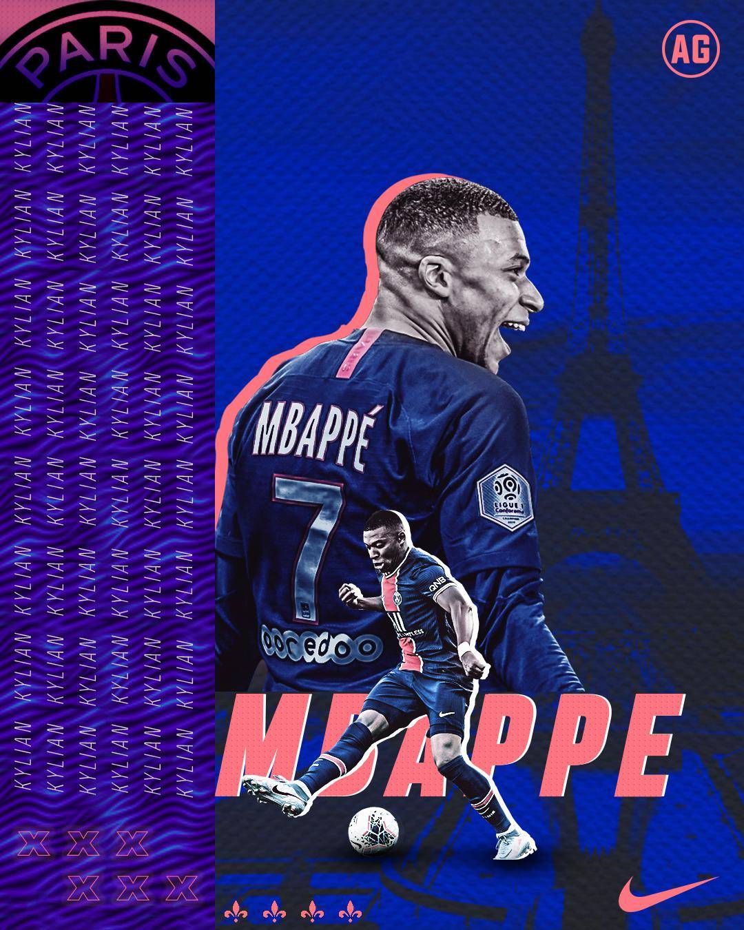 Kylian Mbappé Poster | Scrolller