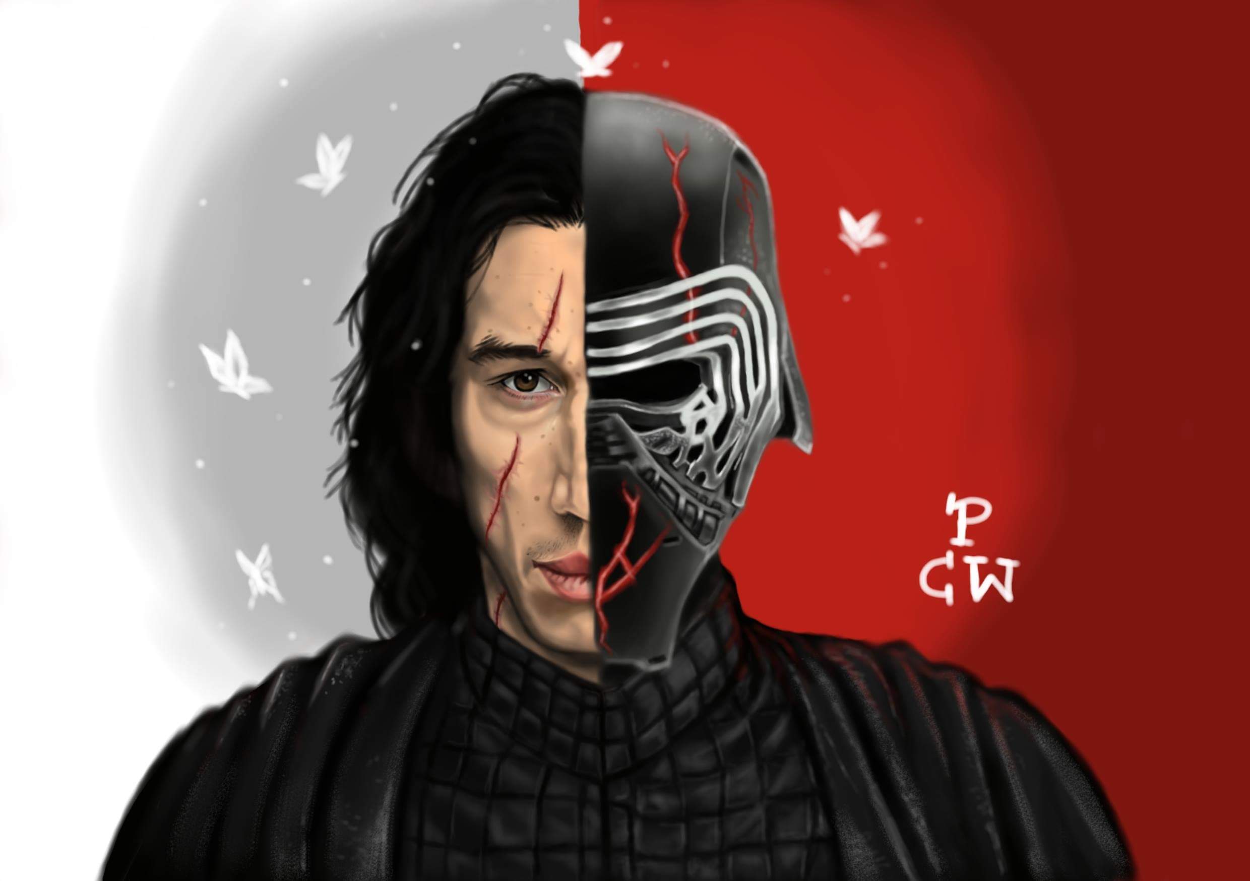 Kylo Ren Vs Ben Solo Fanart | Scrolller