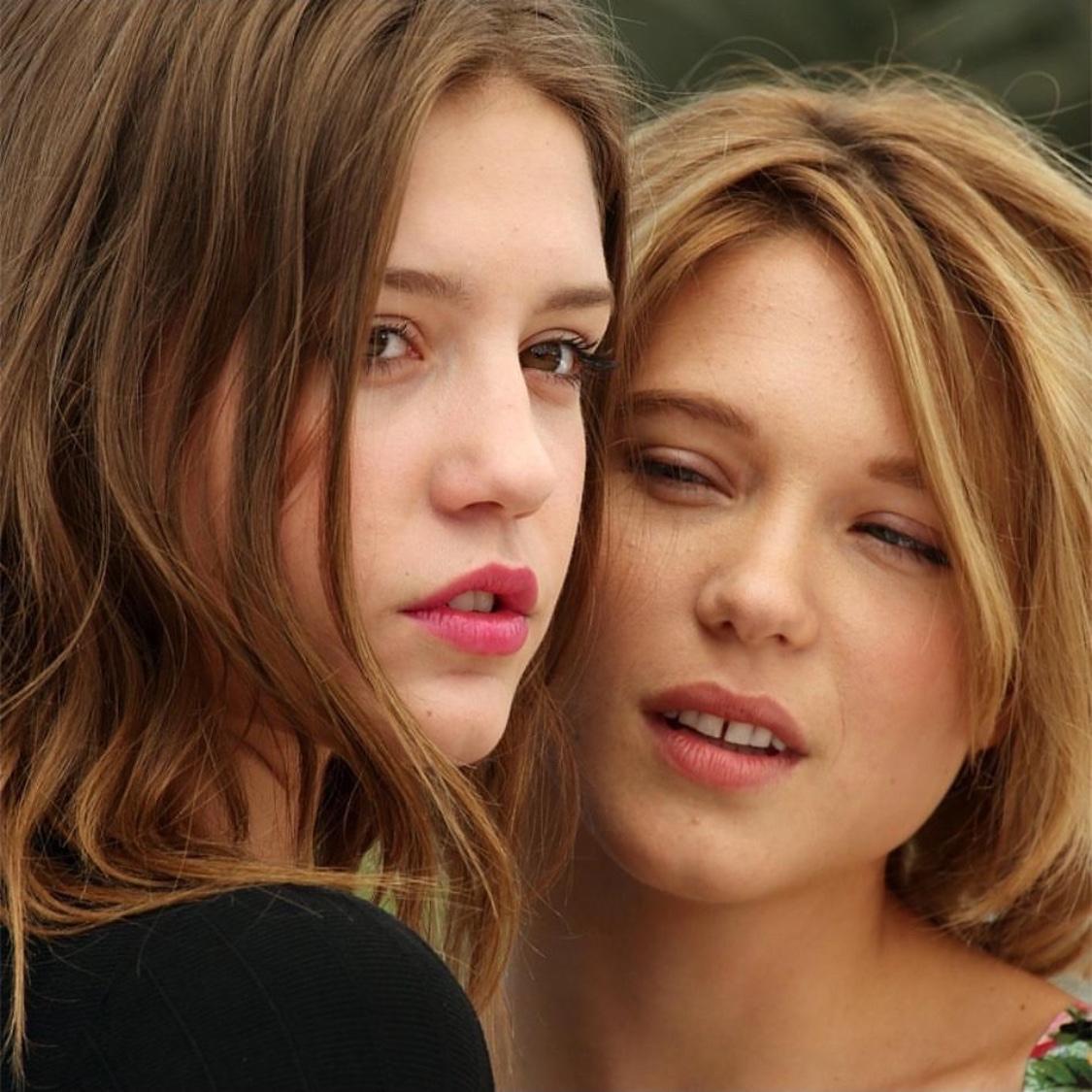 Léa Seydoux Giving Adèle Exarchopoulos the Bedroom eyes | Scrolller