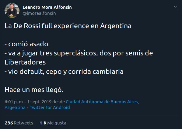 La De Rossi full experience en Argentina | Scrolller