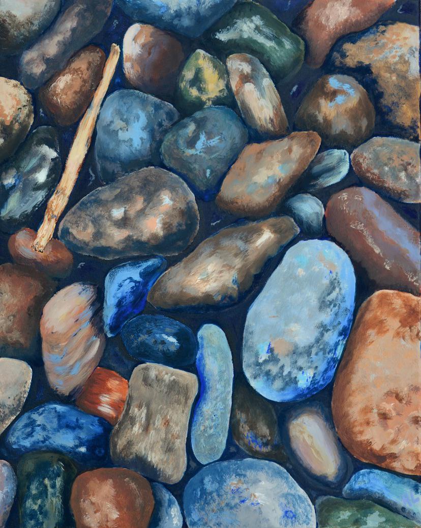 Lake Superior Rocks Oil Painting | Scrolller