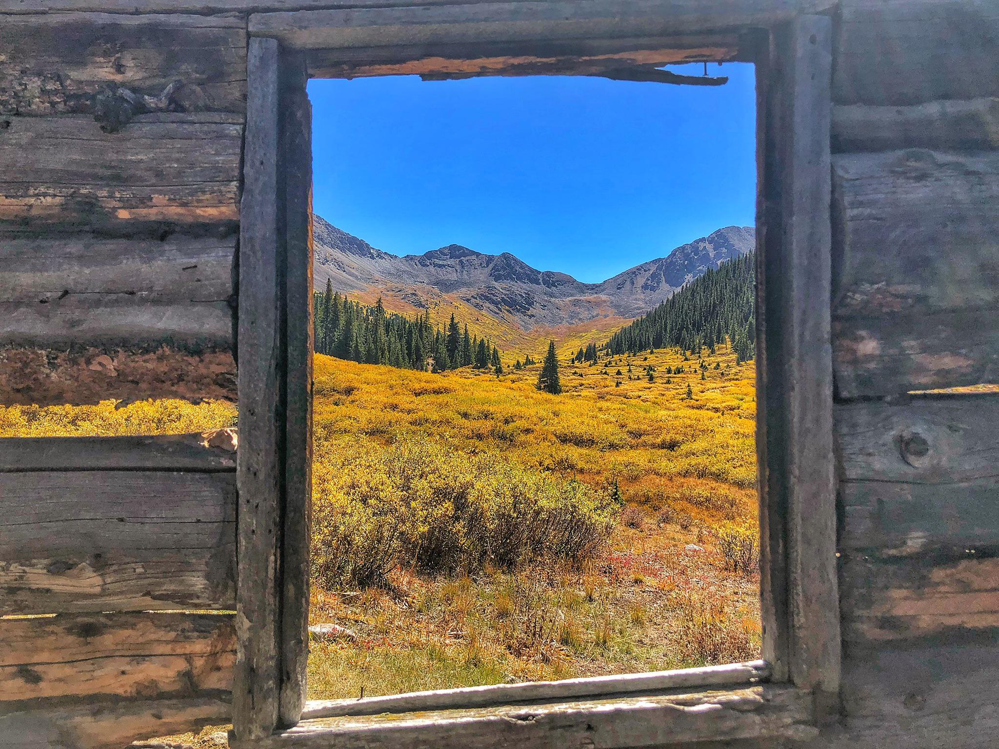 Landscape through a window. Ruby Ghost Town, Aspen, CO [OC] | Scrolller