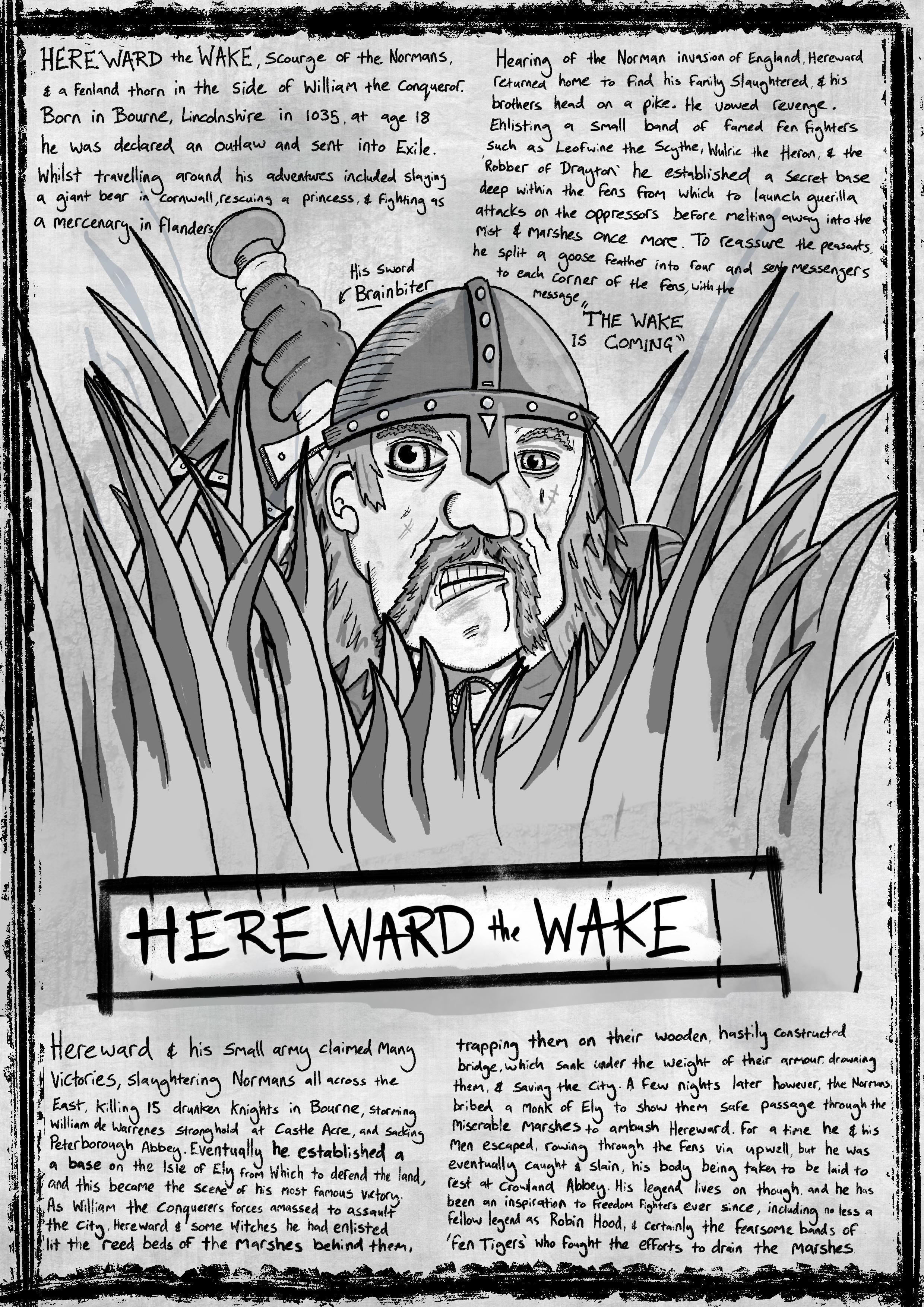 Latest Folklore doodle: Hereward the Wake, famous fenland freedom ...