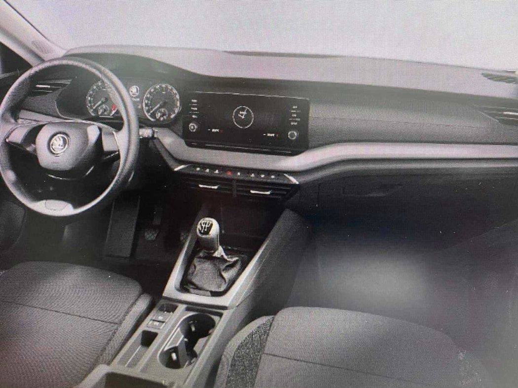 Leaked image of the entry-level Octavia IV interior | Scrolller
