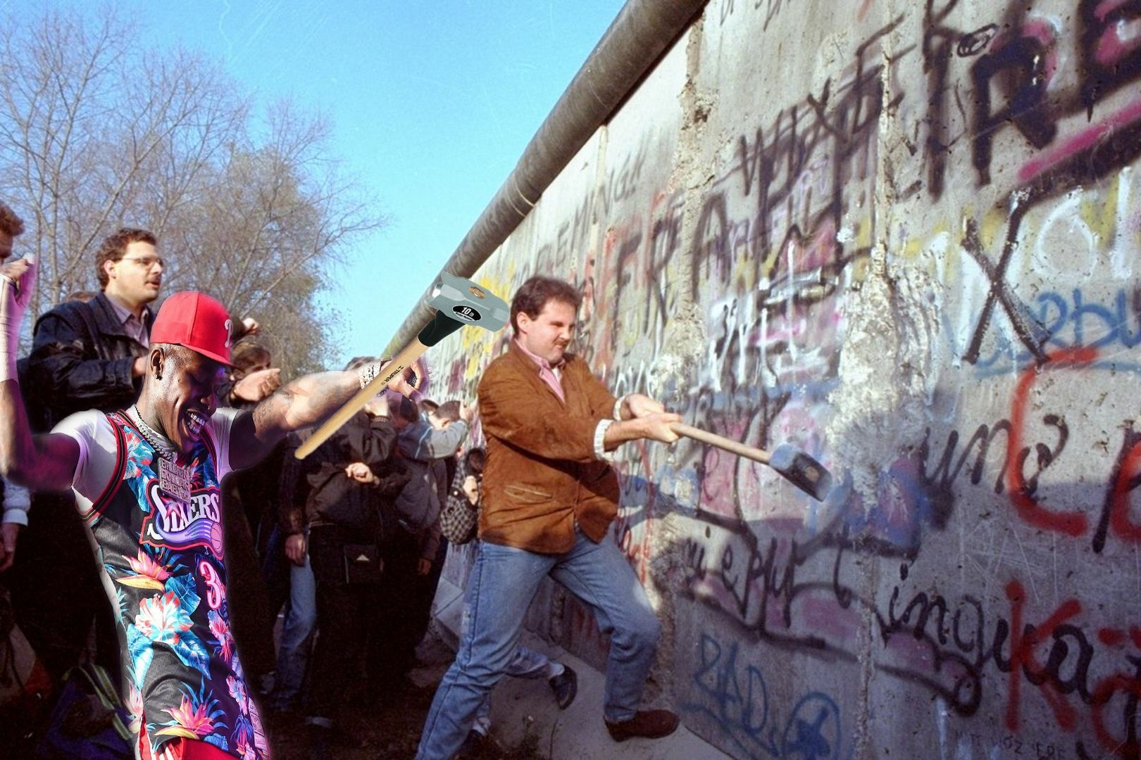Leaked picture of Dababy participating in demolishing the Berlin wall. My hero 🥰 | Scrolller