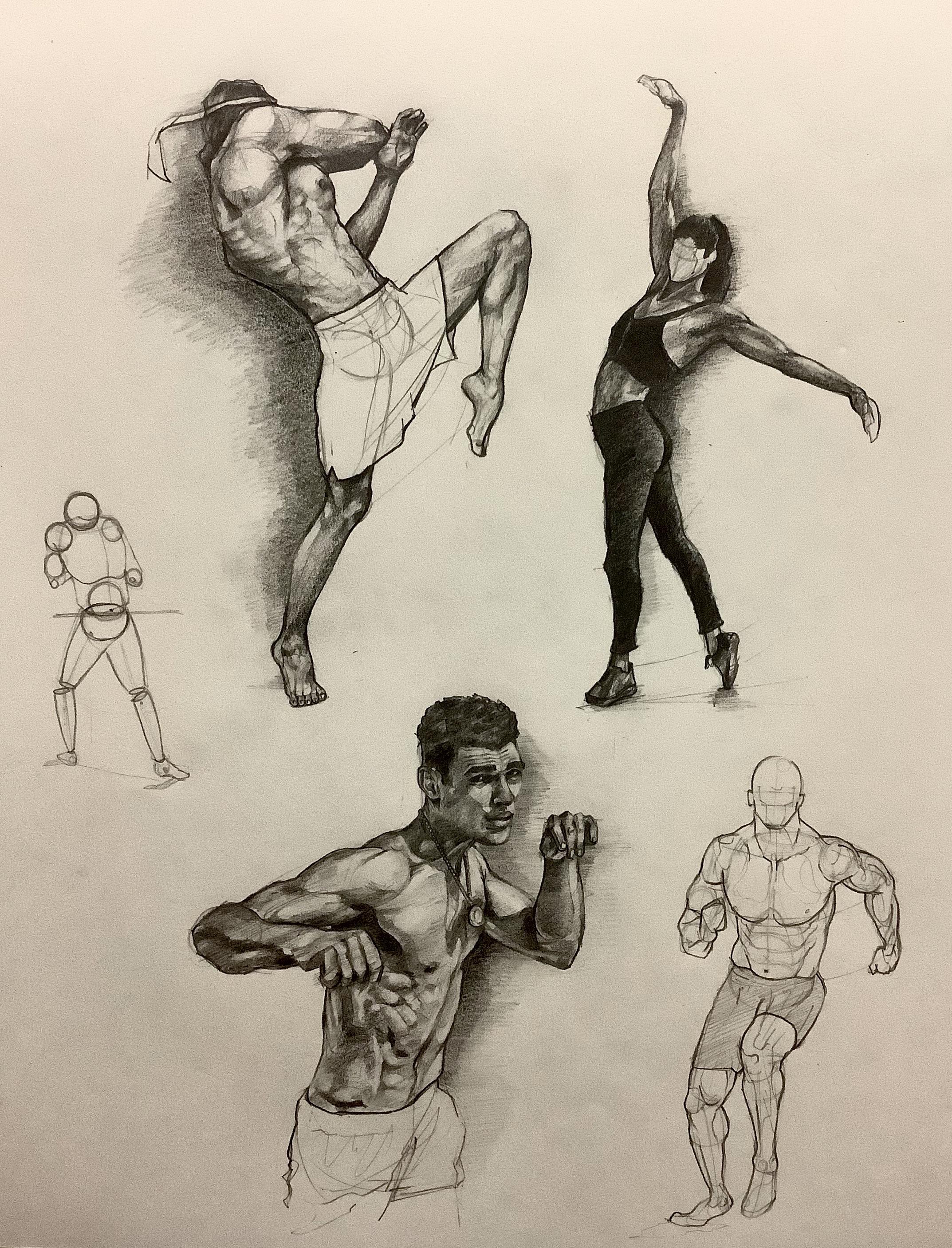 Learning to draw action poses | Scrolller