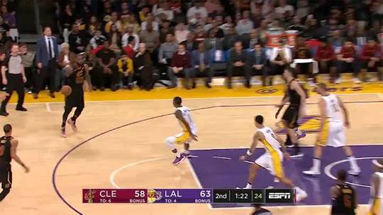 Lebron James pump fake and assist | Scrolller