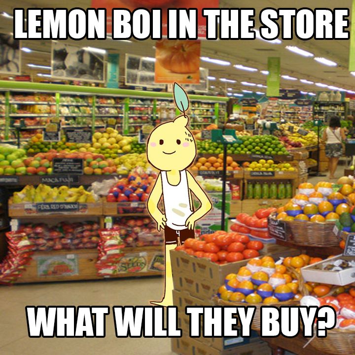Lemon boy in the store | Scrolller