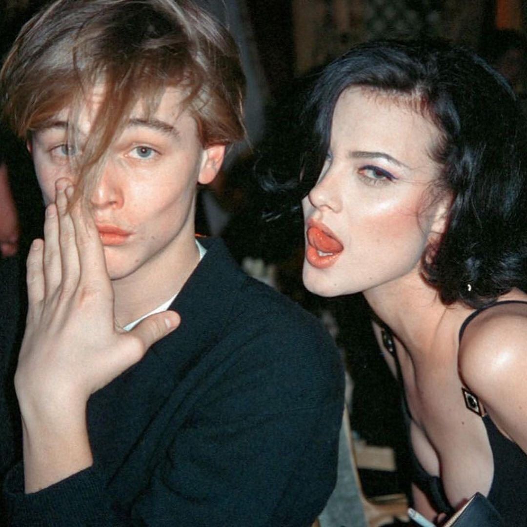 Leonardo DiCaprio and Shalom Harlow in the 90s | Scrolller