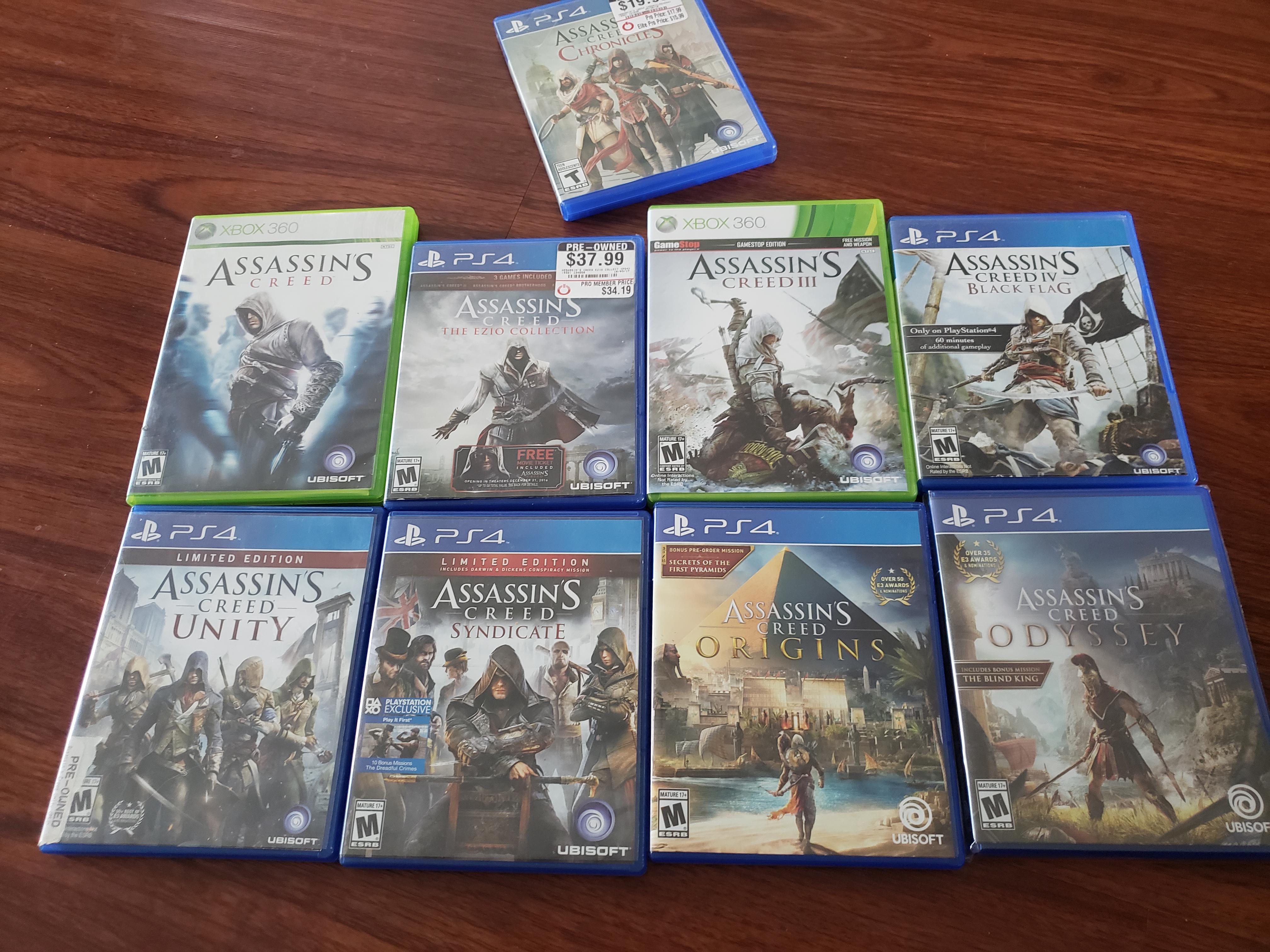 Let's see those Assassins Creed collections. | Scrolller